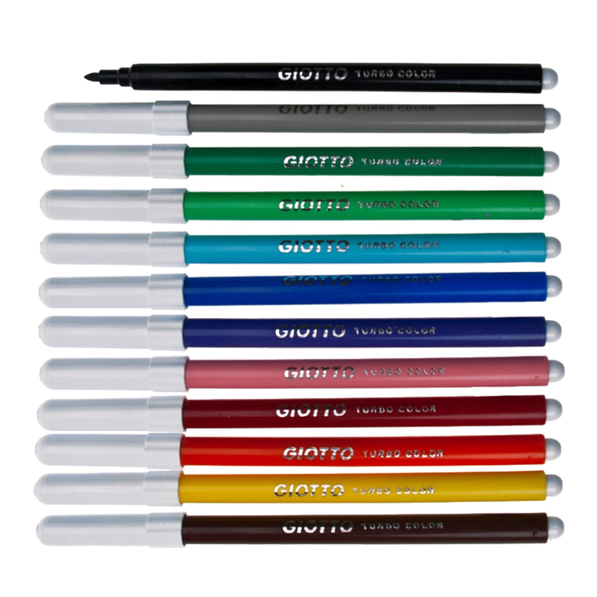 Tuschpennor Giotto Turbo Color 12 färger | ABA Skol