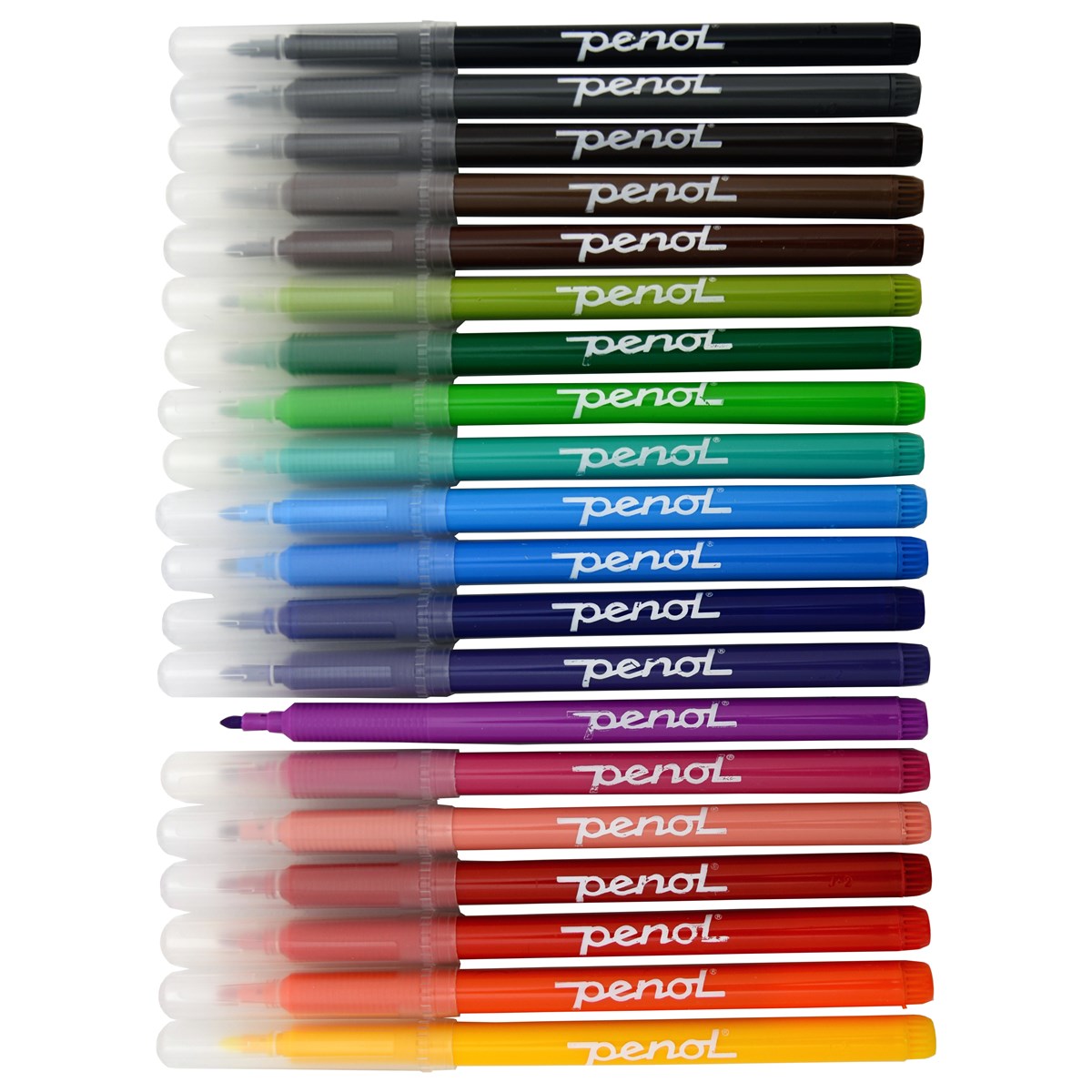 Tuschpennor Penol Fin 30 färger | ABA Skol