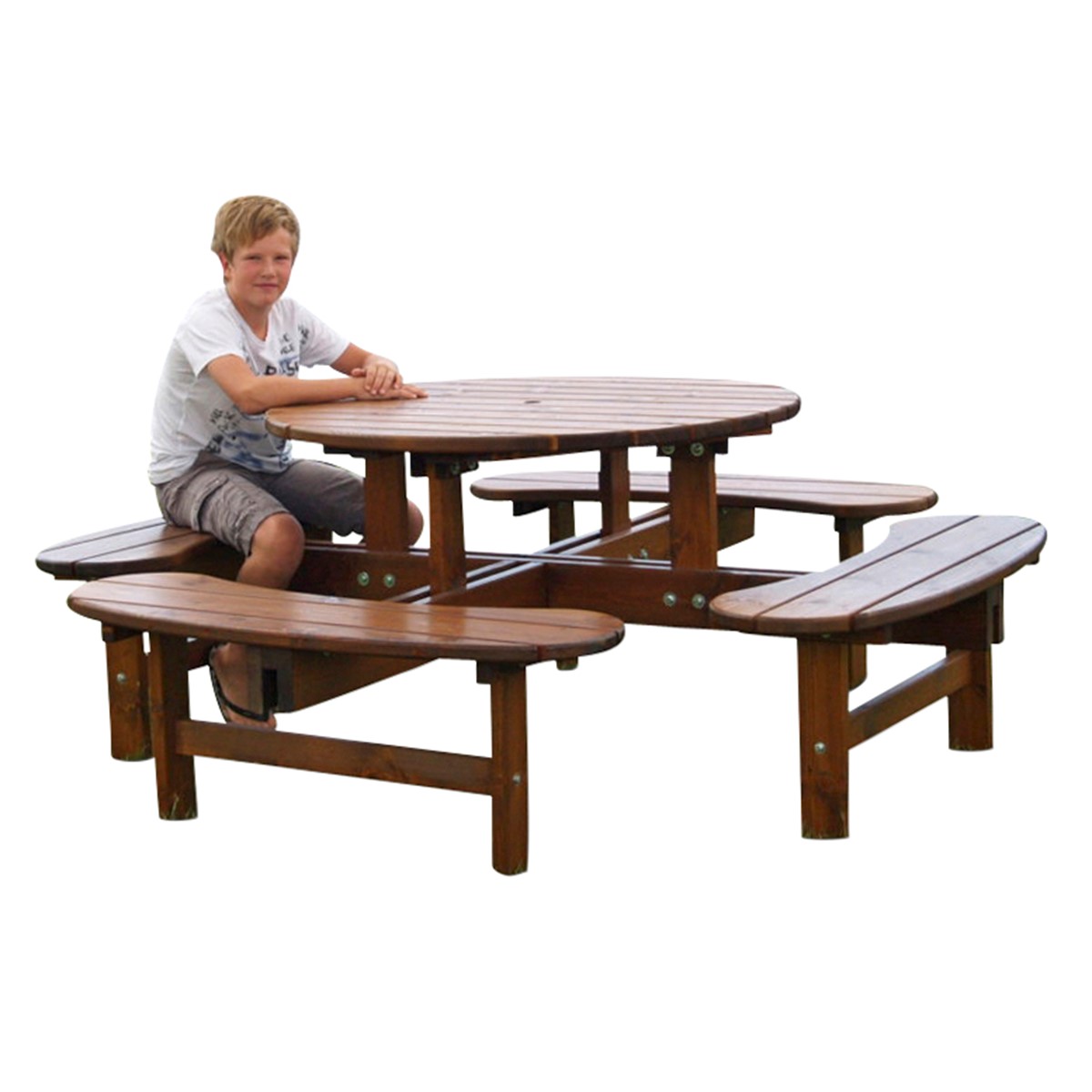 Bänkbord Picnic Rondo Barn, sh 35 cm | ABA Skol