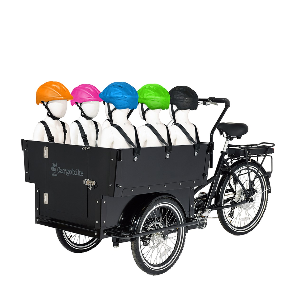 Elcykel för 6 barn med öppningsbar front | ABA Skol